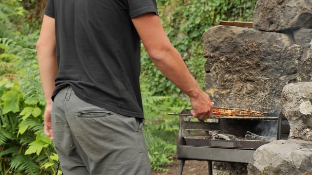 Blowing air into a grill - Free Stock Video Footage | Coverr