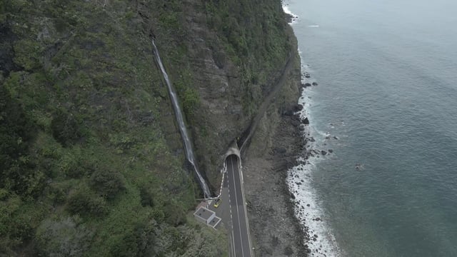 Waterfall near a road - Free Stock Video Footage | Coverr