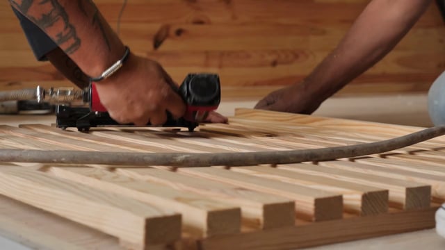 Stapling wood - Free Stock Video Footage | Coverr