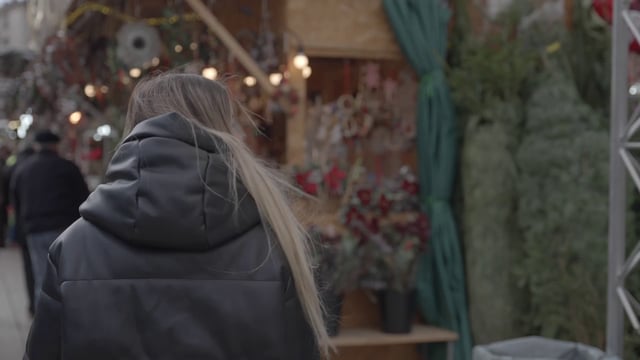 A girl walking around at the fair - Free Stock Video Footage | Coverr