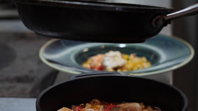 Chef preparing a dish at a restaurant - Free Stock Video Footage | Coverr